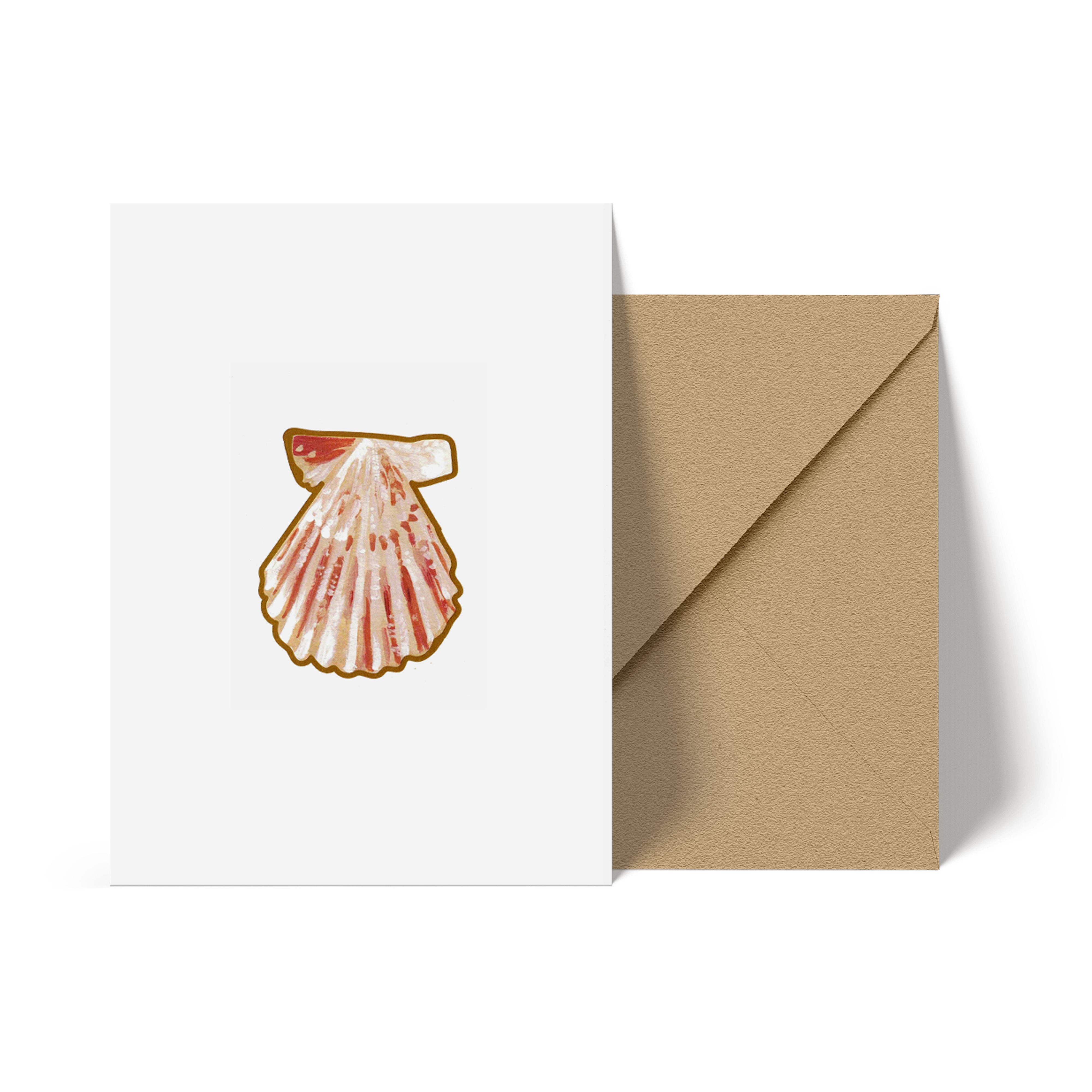 Scallop Note Card no. 02 – Jenna Fine Art Studio